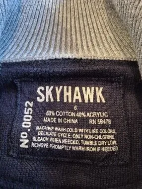 Skyhawk | Shirts & Tops | Skyhawk Boys Size 6 Sweater Full Zipper Blue ...